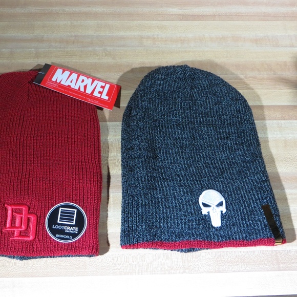 Marvel | Accessories | Daredevil Winter Hat Beanie Reversible | Poshmark